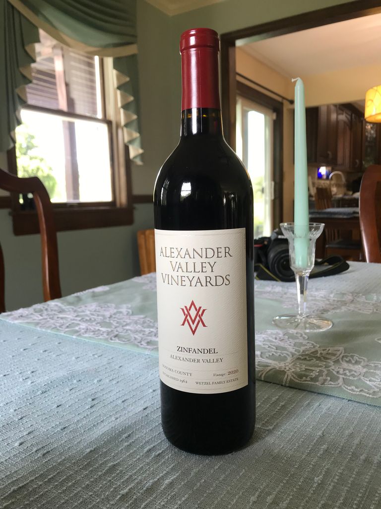 2020 Alexander Valley Vineyards Zinfandel, USA, California - CellarTracker