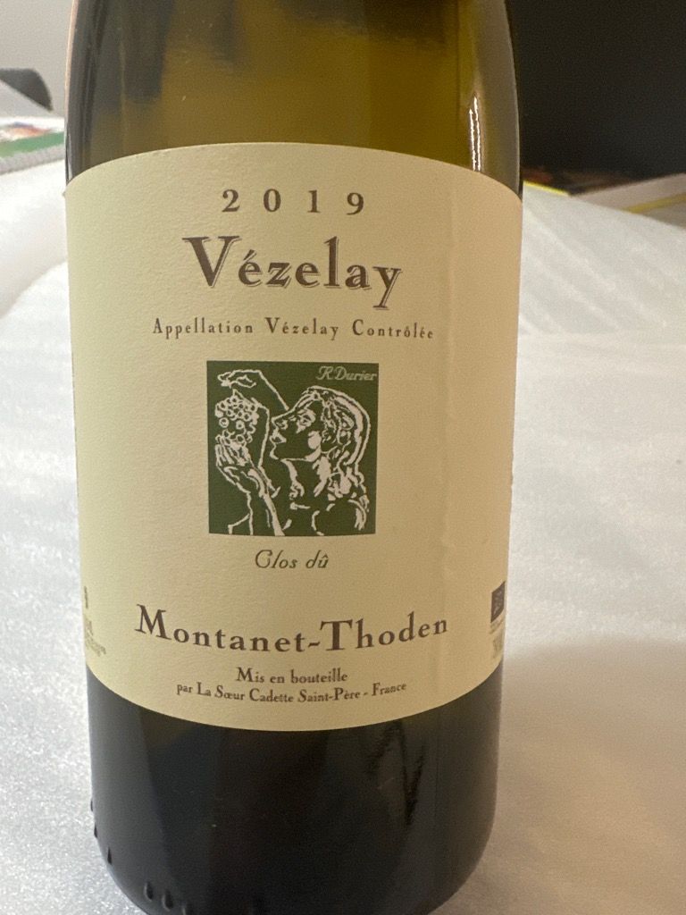 2018 La Soeur Cadette Bourgogne Vézelay Clos Dû Domaine Montanet-Thoden, France, Burgundy ...