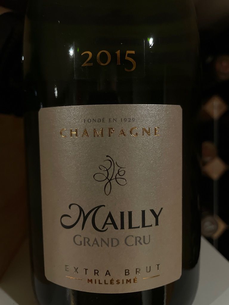 2015 Mailly Champagne Grand Cru Millésime Extra Brut, France, Champagne ...