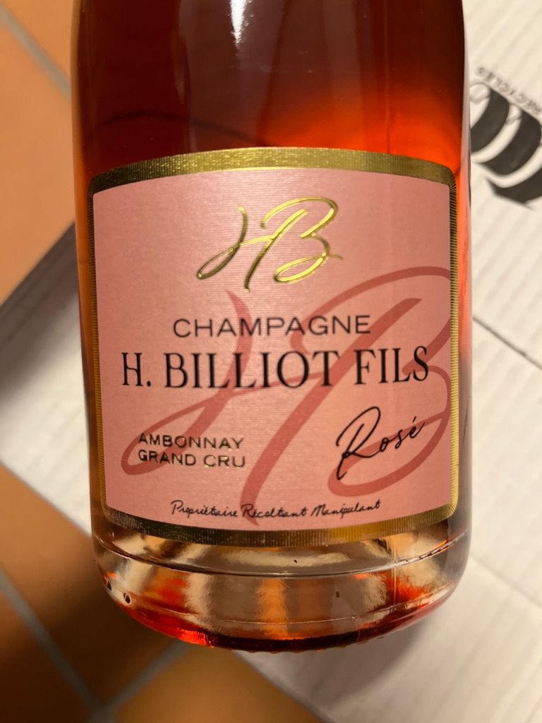 2021 H. Billiot Fils Champagne Grand Cru Brut Rosé, France, Champagne ...