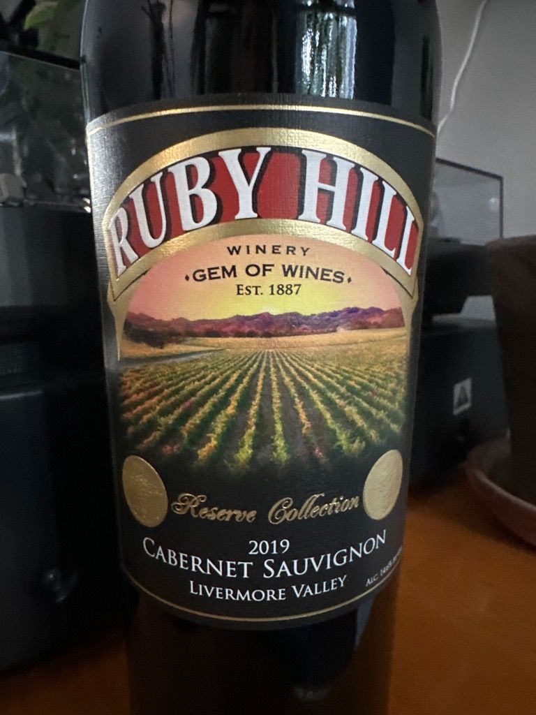 2019 Ruby Hill Winery Cabernet Sauvignon Reserve Collection Ruby Hill ...
