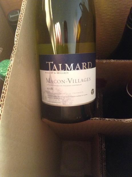 2018 Mallory and Benjamin Talmard Mâcon-Villages, France, Burgundy ...
