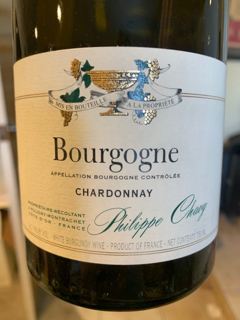 2018 Philippe Chavy Bourgogne Blanc, France, Burgundy, Bourgogne Blanc ...