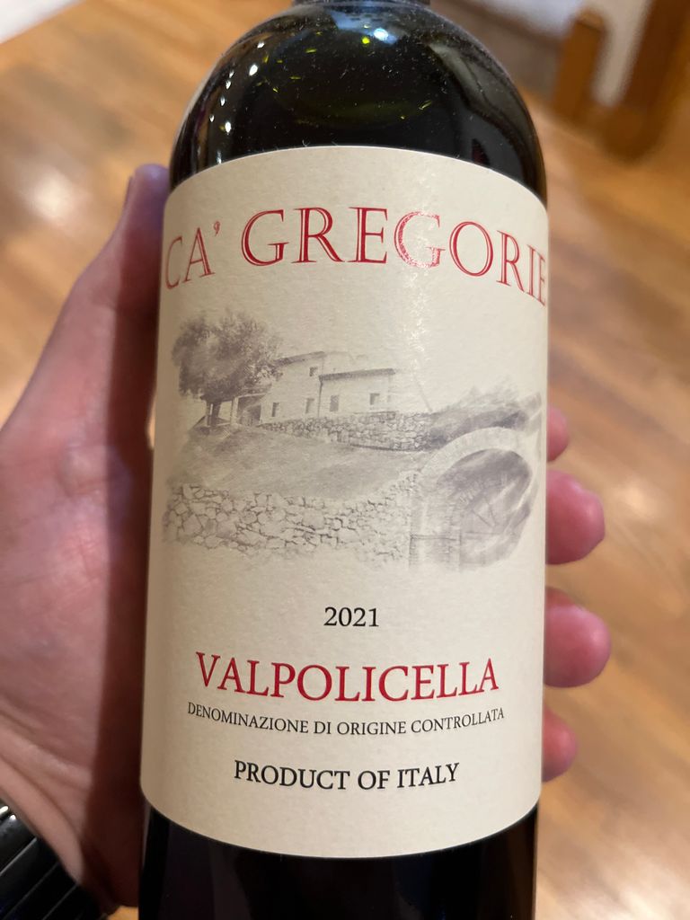 2021 Ca' Gregorie Valpolicella, Italy, Veneto, Valpolicella - CellarTracker