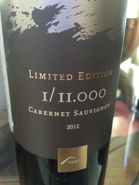 2013 Tabor Cabernet Sauvignon Limited Edition 1/11000, Israel, Galilee, Upper Galilee ...