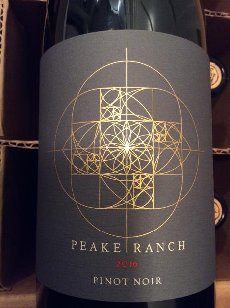 2016 Peake Ranch Pinot Noir Peake Ranch Vineyard, USA, California ...