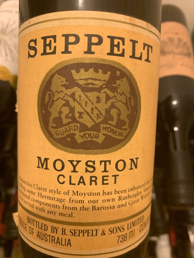 1974 Seppelt Moyston Claret, Australia, Victoria, Western Victoria ...