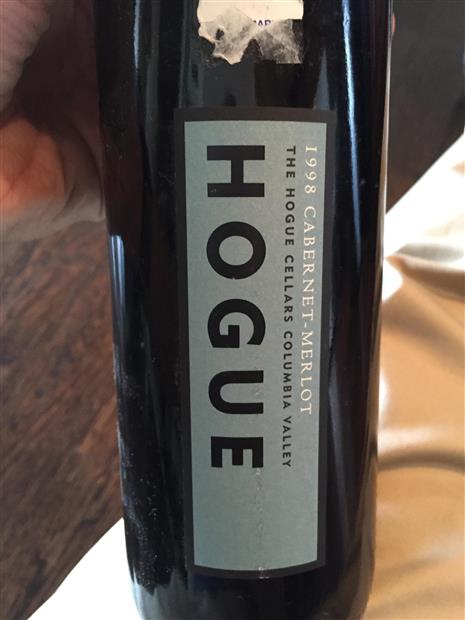 1998 Hogue Cellars Cabernet-Merlot, USA, Washington, Columbia Valley ...