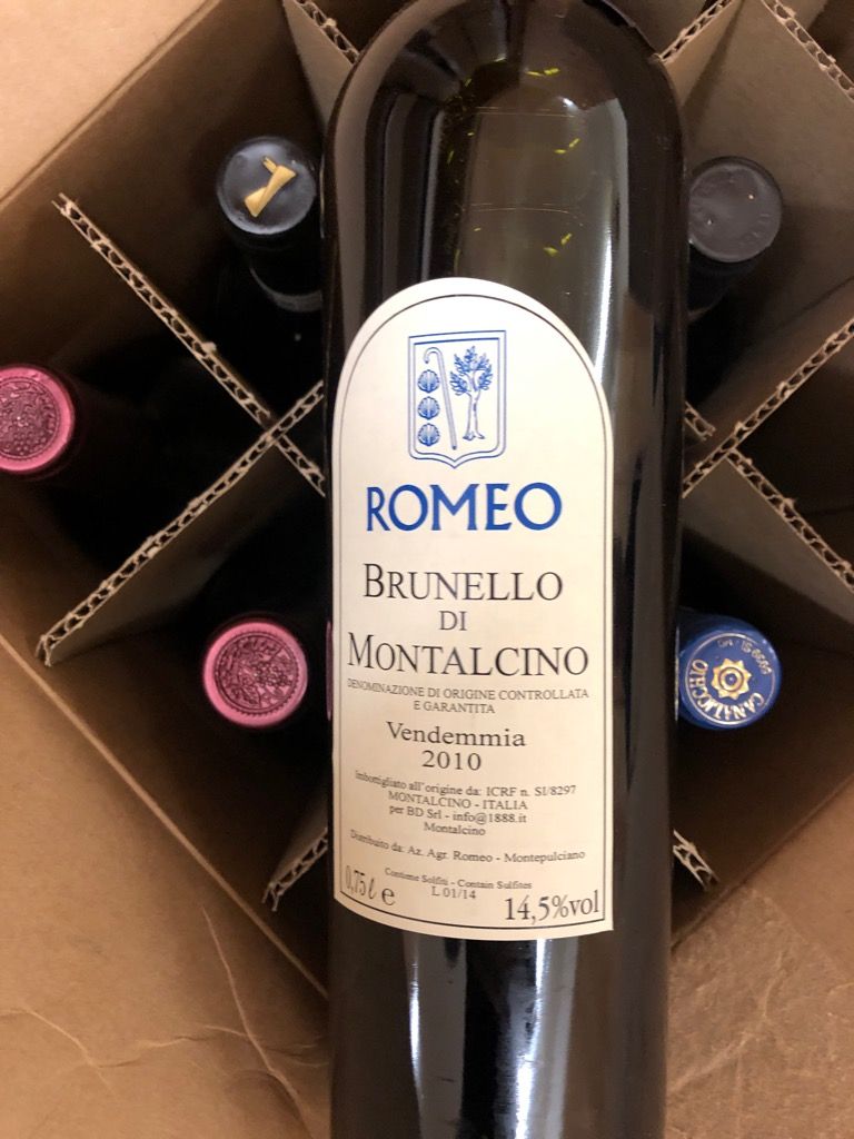2009 Massimo Romeo Brunello di Montalcino, Italy, Tuscany, Montalcino ...