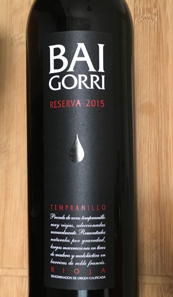 2015 Bodegas Baigorri Rioja Reserva, Spain, La Rioja, La Rioja Alavesa ...