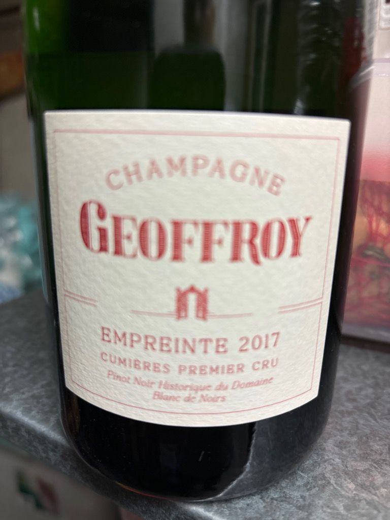 2017 Geoffroy Champagne Premier Cru Empreinte Millésimé Blanc de Noirs ...