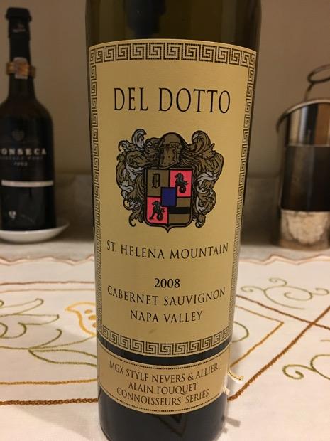 2007 Del Dotto Cabernet Sauvignon Allier V-Stave St. Helena Mountain ...