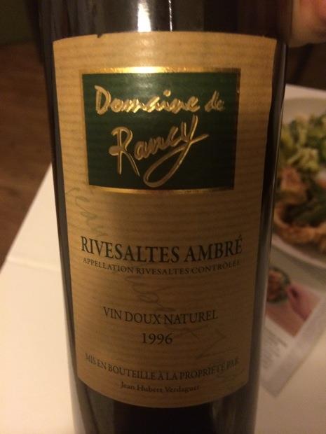 1996 Domaine de Rancy Rivesaltes Ambré, France, Languedoc Roussillon ...