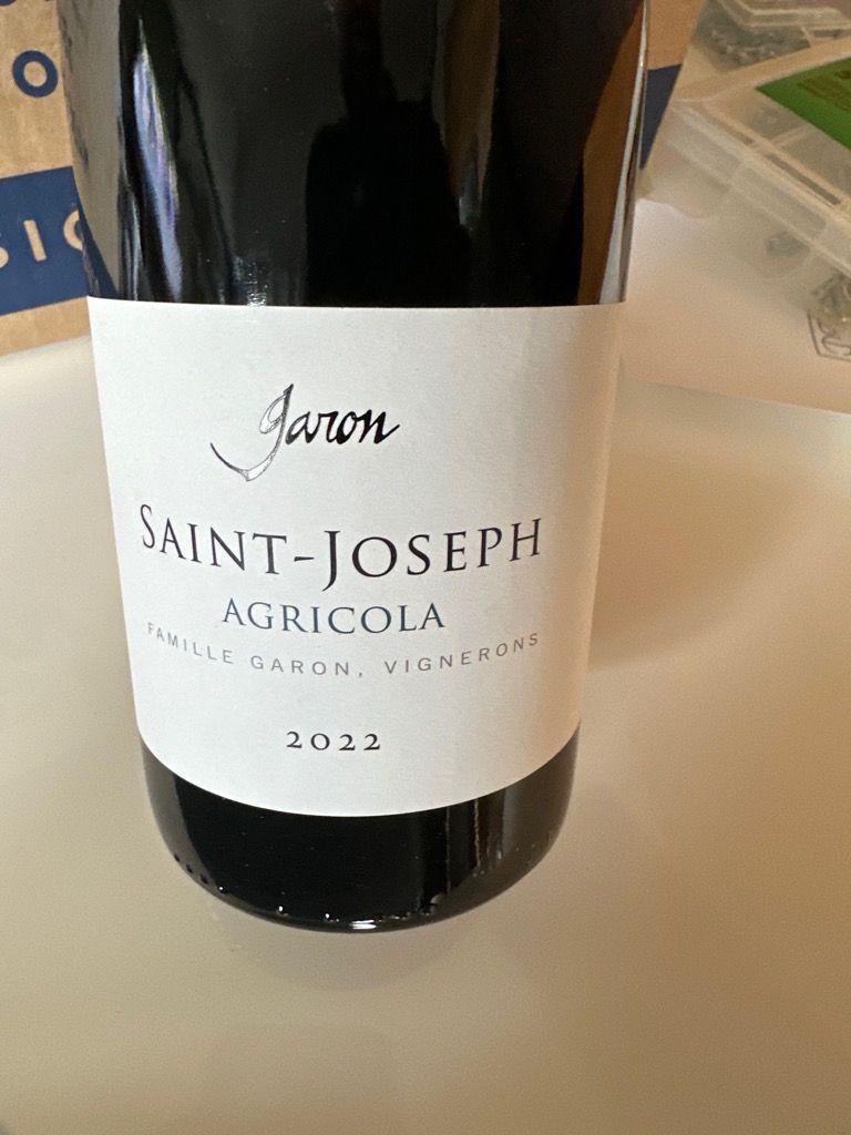 2022 Domaine Garon St. Joseph Agricola, France, Rhône, Northern Rhône ...