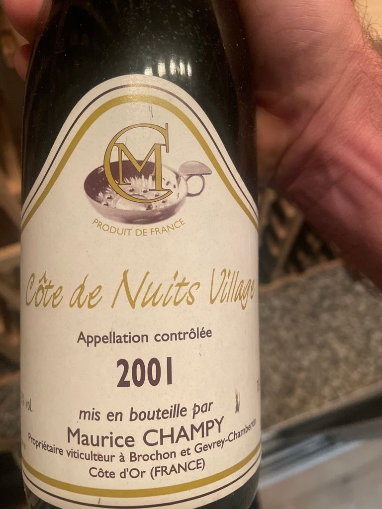 2001 Maurice Champy Côte de Nuits Villages, France, Burgundy, Côte de ...