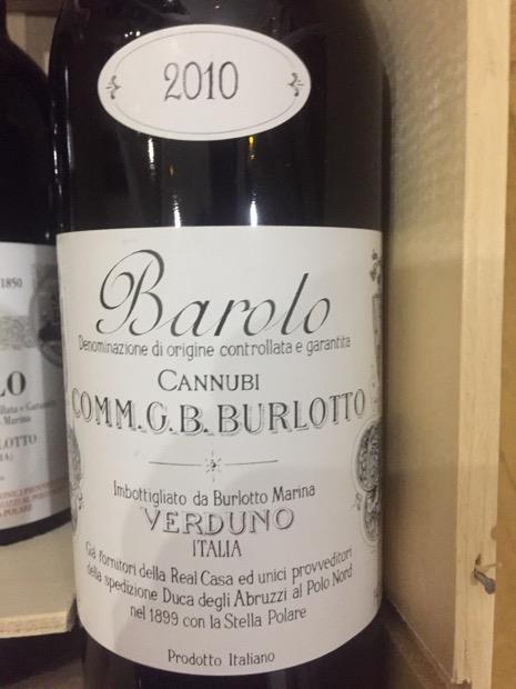 2010 Comm. G.B. Burlotto Barolo Cannubi, Italy, Piedmont, Langhe ...