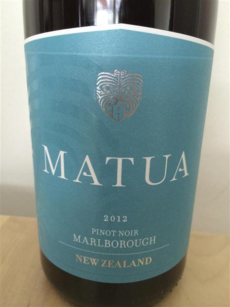 2012 Matua Pinot Noir, New Zealand, South Island, Marlborough ...