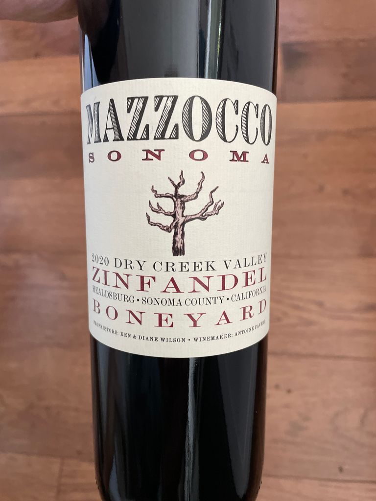 2020 Mazzocco Zinfandel Boneyard, USA, California, Sonoma County, Dry ...