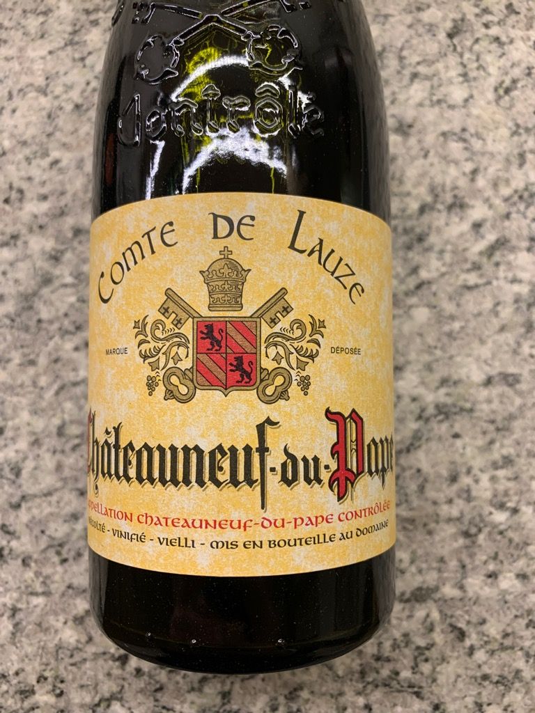 2019 Domaine Comte de Lauze Châteauneuf-du-Pape, France, Rhône ...