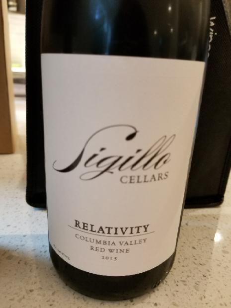 2015 Sigillo Cellars Relativity, USA, Washington, Columbia Valley ...
