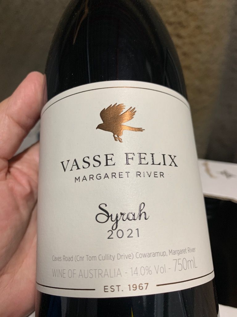 2021 Vasse Felix Syrah Margaret River, Australia, Western Australia ...