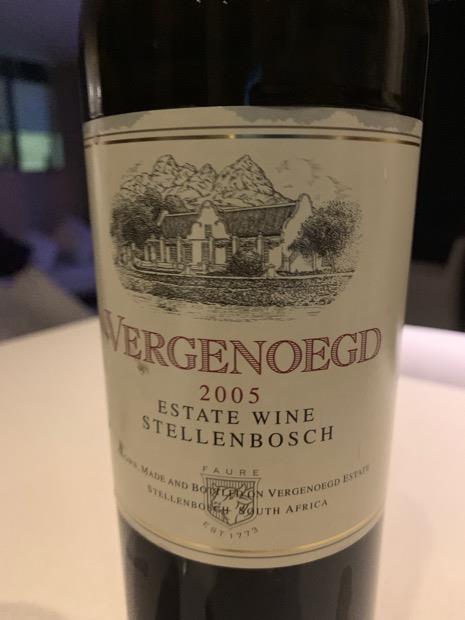 2004 Vergenoegd Löw Cabernet Sauvignon Estate Wine, South Africa ...