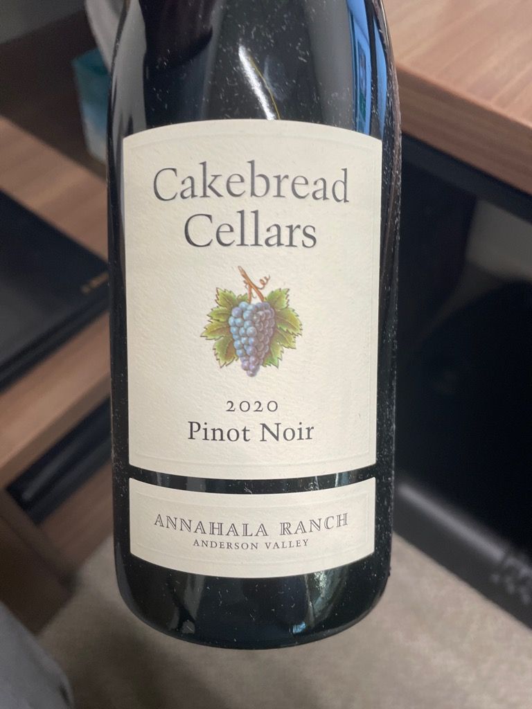 2020 Cakebread Cellars Pinot Noir Annahala Ranch, USA, California ...