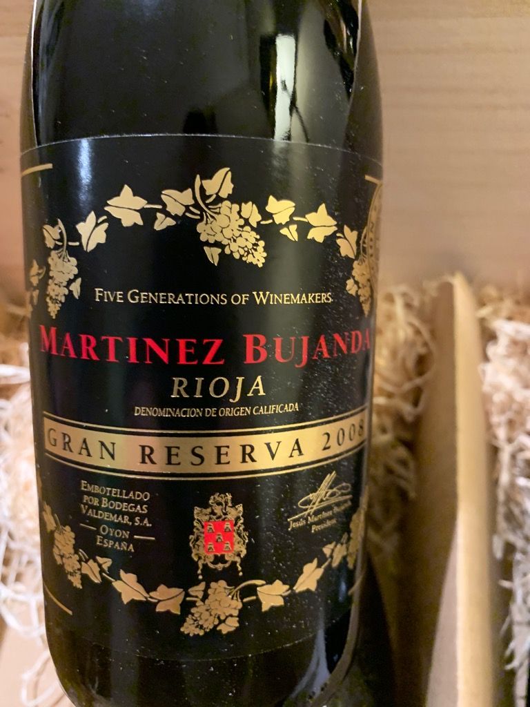 2008 Martinez Bujanda Rioja Gran Reserva, Spain, La Rioja, La Rioja ...