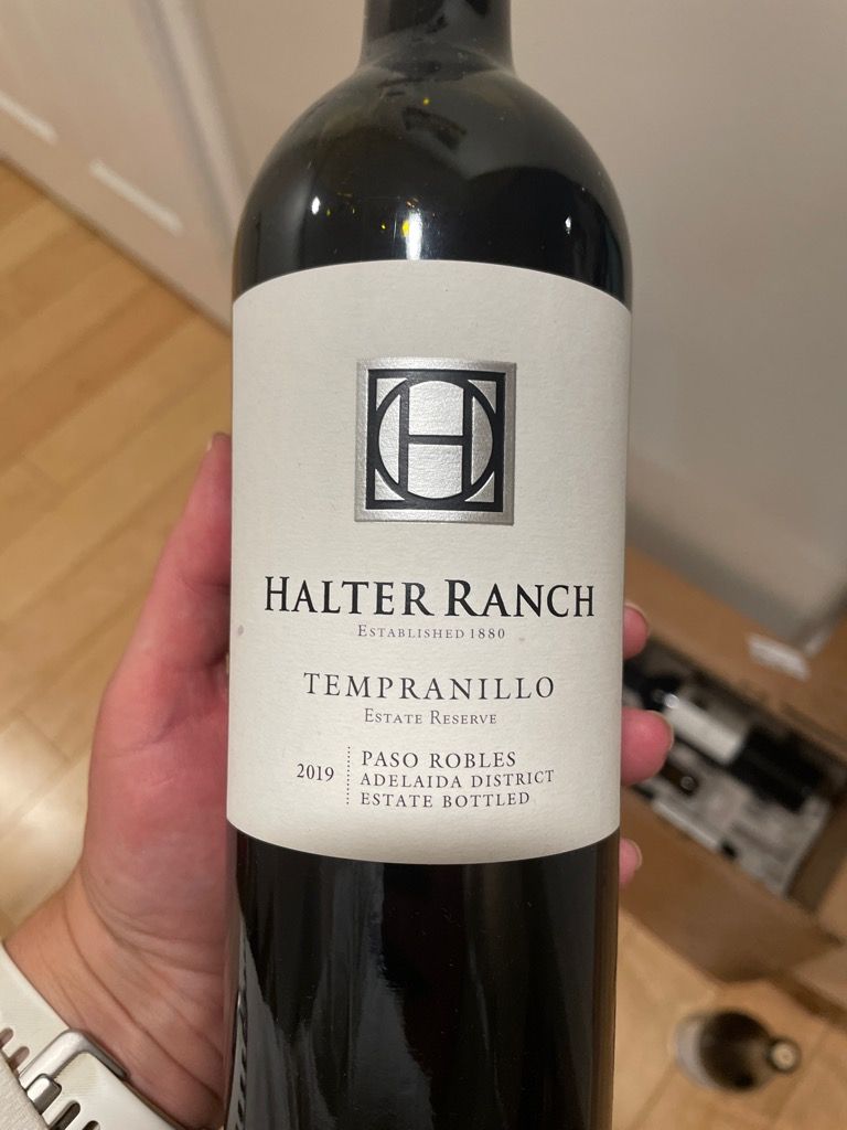 2019 Halter Ranch Tempranillo Estate Reserve, USA, California, Central ...