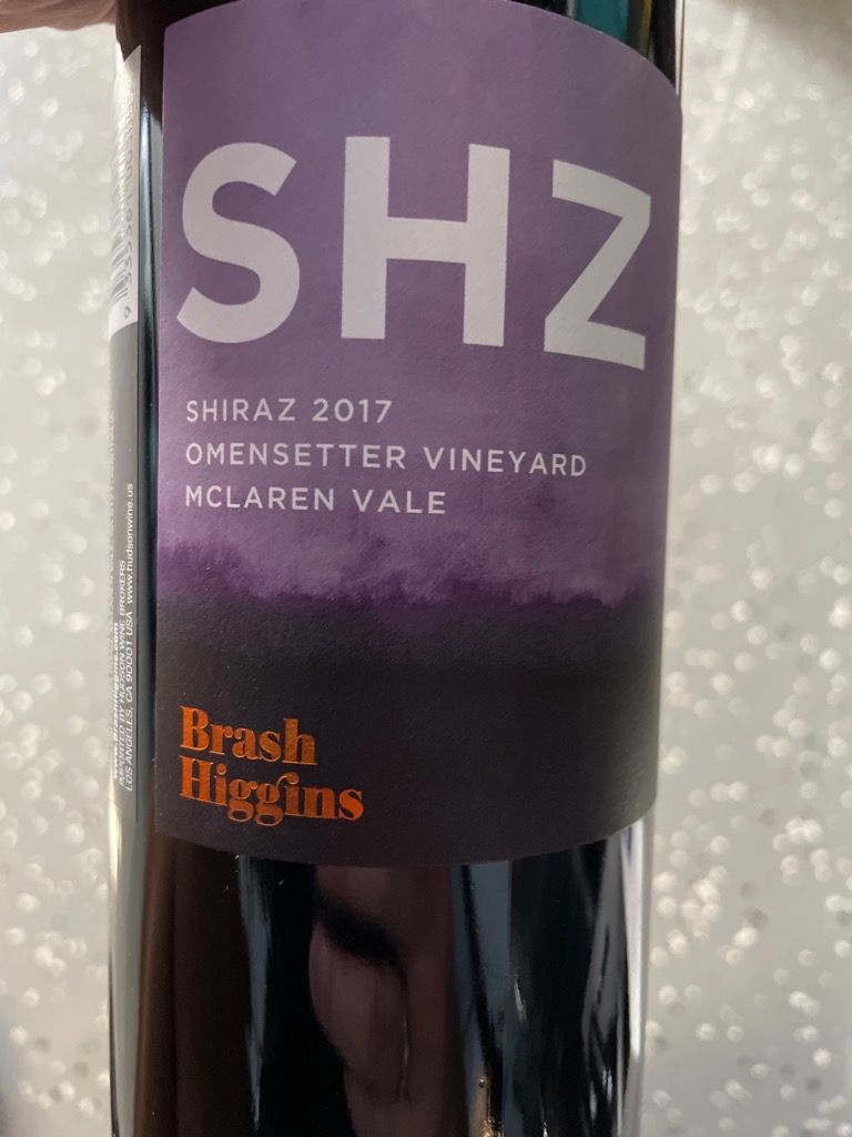 2017 Brash Higgins Shiraz Omensetter, Australia, South Australia ...