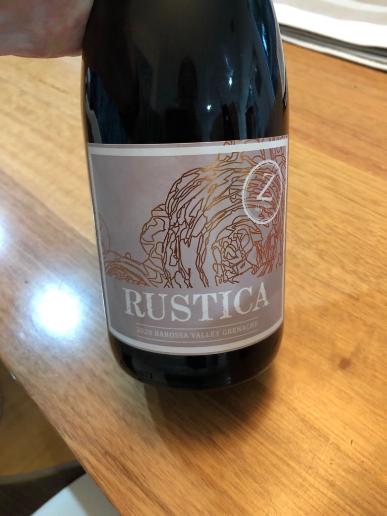 2019 Z wine Grenache Rustica, Australia, South Australia, Barossa ...