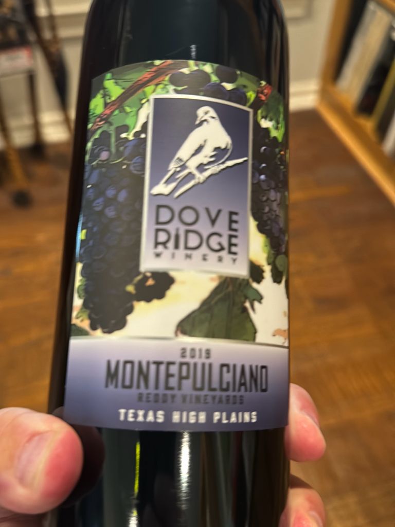 2018 Dove Ridge Winery Montepulciano Reddy Vineyards, USA, Texas, Texas ...