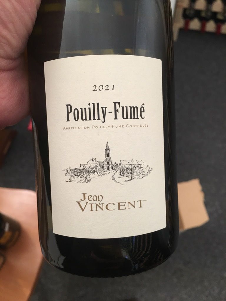 2021 Domaine Jean Vincent Pouilly-Fumé, France, Loire Valley, Upper ...