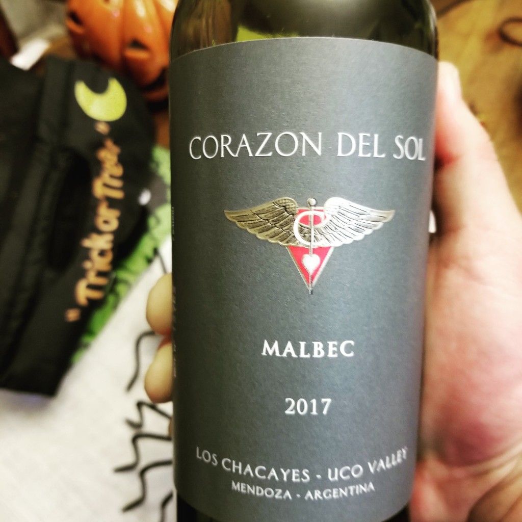 2017 Corazon del Sol Malbec, Argentina, Mendoza, Valle de Uco, Chacayes ...