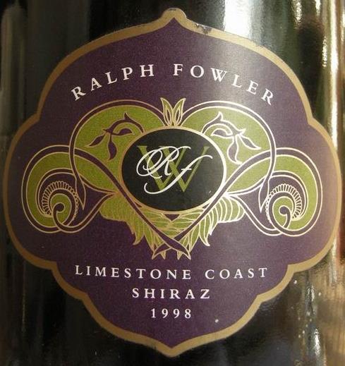 1999 Ralph Fowler Shiraz, Australia, South Australia, Limestone Coast ...