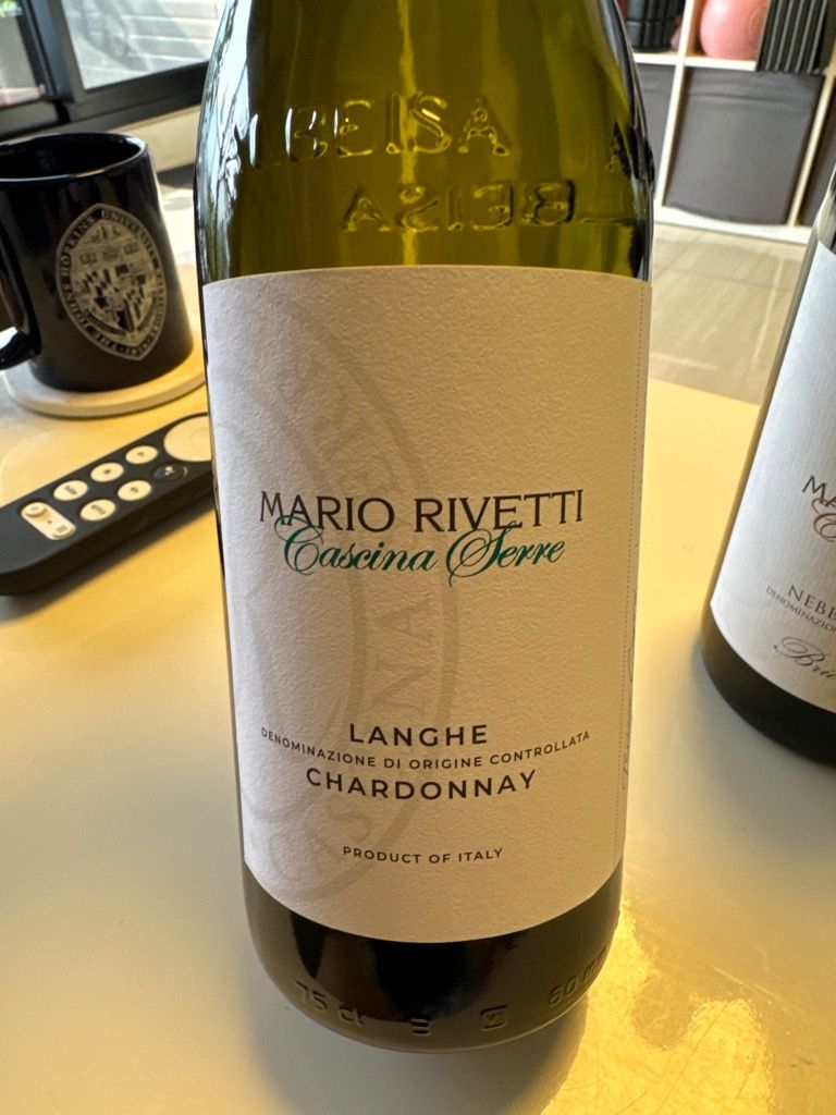 2019 Mario Rivetti Langhe Chardonnay Cascina Serre, Italy, Piedmont ...