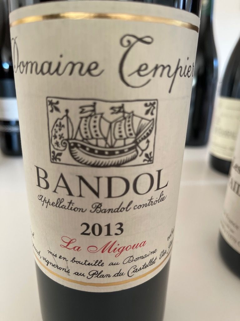 2013 Domaine Tempier Bandol La Migoua, France, Provence, Bandol ...