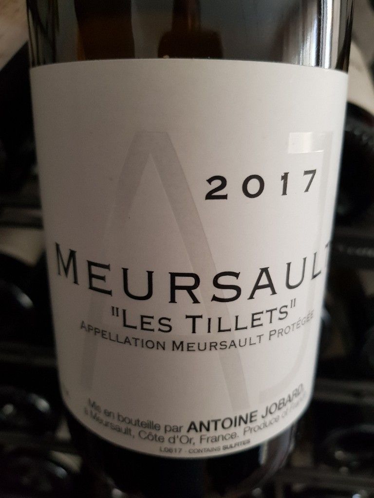 2017 Domaine Antoine Jobard Meursault Les Tillets, France, Burgundy ...