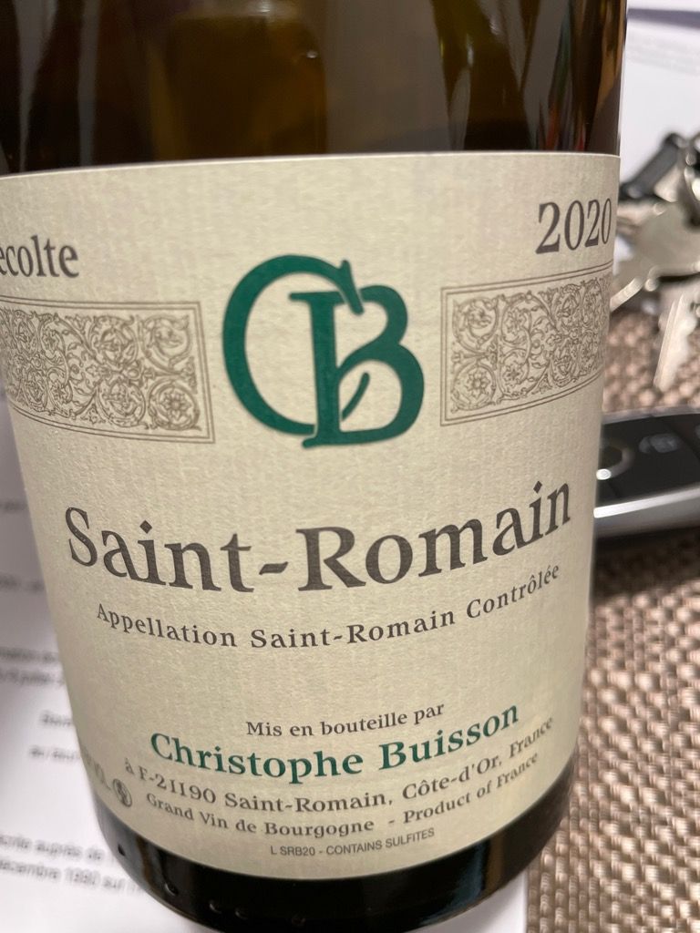 2021 Christophe Buisson Saint-Romain, France, Burgundy, Côte de Beaune, Saint-Romain - CellarTracker