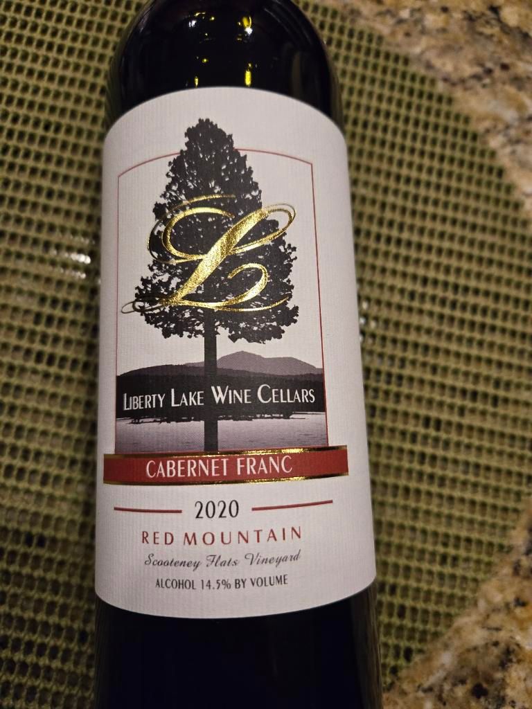 2020 Liberty Lake Wine Cellars Cabernet Franc Scooteney Flats Vineyard ...