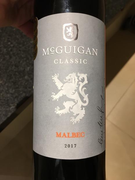 2017 McGuigan Malbec, Australia - CellarTracker