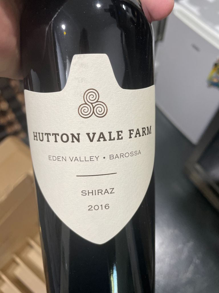 2016 Hutton Vale Shiraz, Australia, South Australia, Barossa, Eden ...