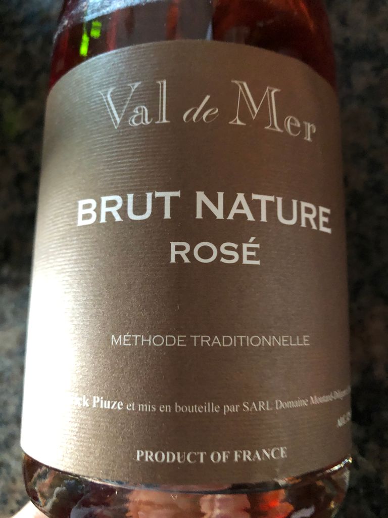 NV Patrick Piuze Crémant de Bourgogne Val de Mer Brut Natural Rosé ...