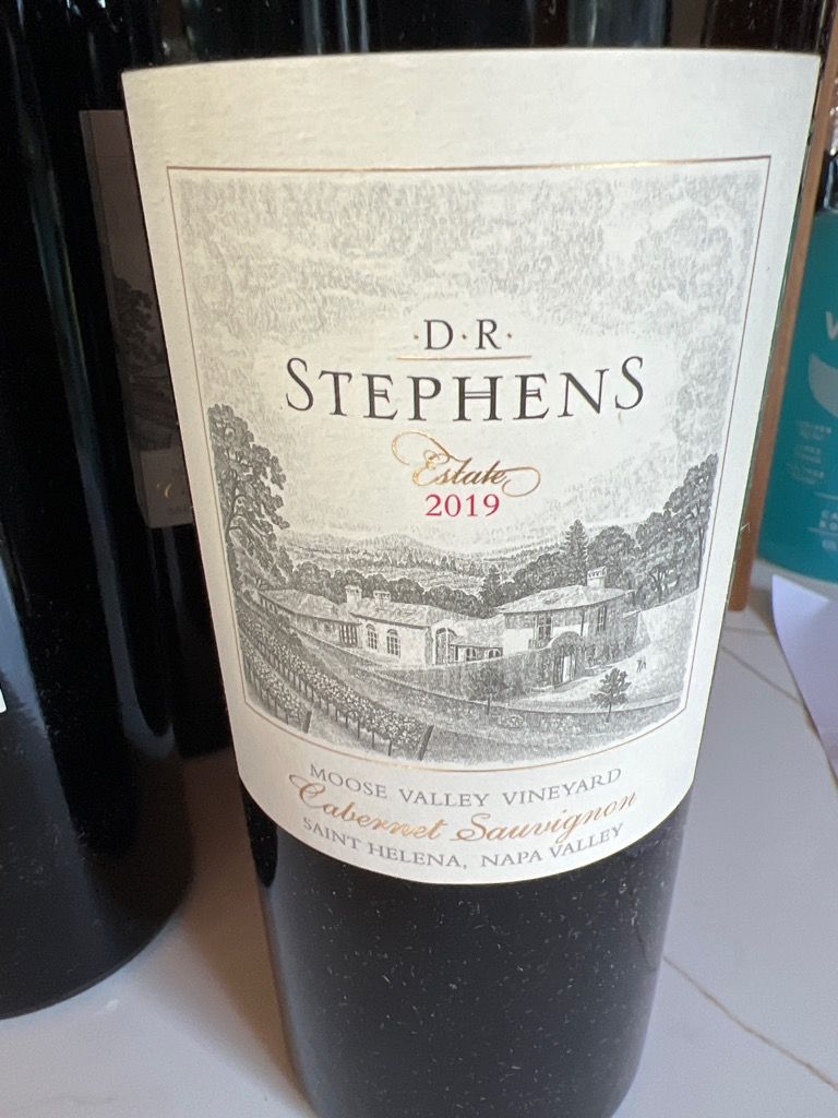 2019 D.R. Stephens Cabernet Sauvignon Moose Valley Vineyard, USA ...