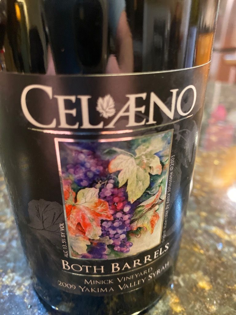 2009 Celaeno Syrah Both Barrels Daniel Boone Minick Vineyard, USA ...