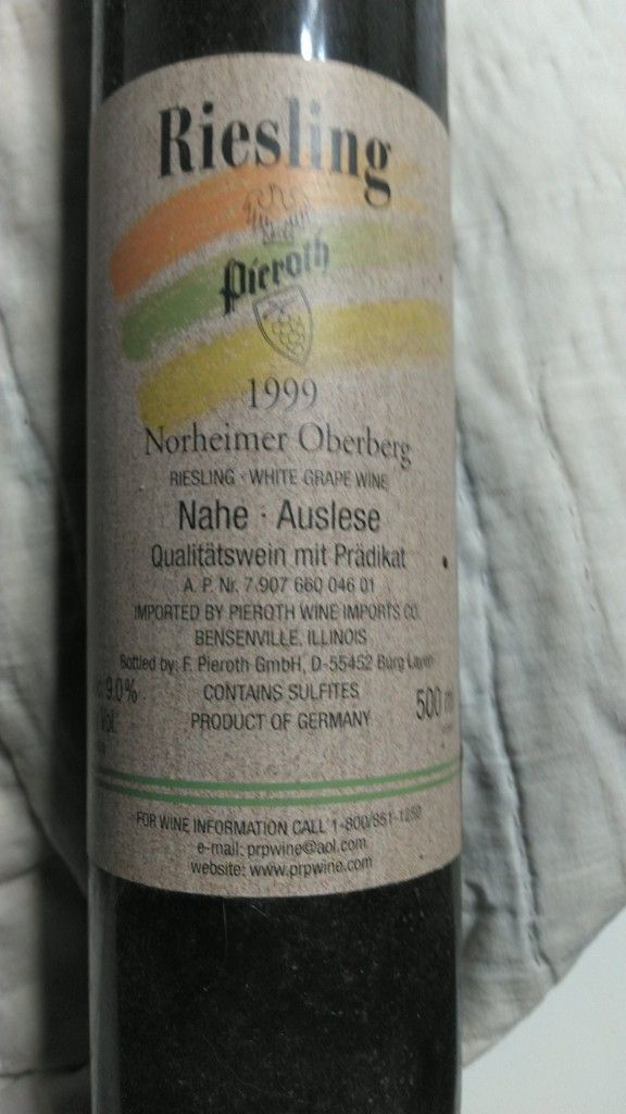 1999 Pieroth Riesling, Germany, Nahe - CellarTracker