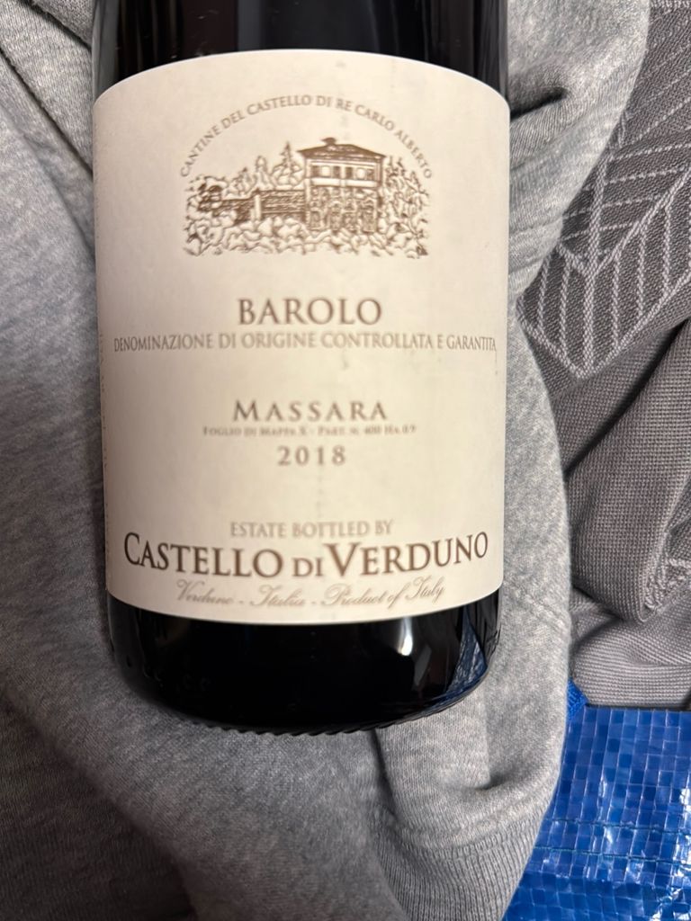 2018 Castello di Verduno Barolo Vigna Massara, Italy, Piedmont, Langhe ...