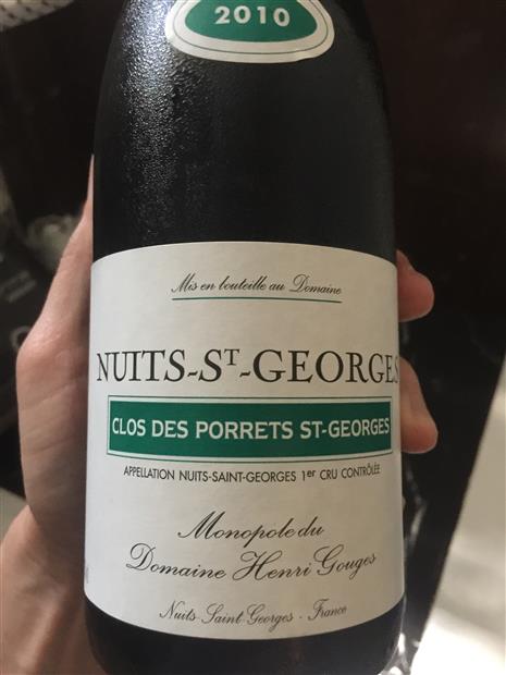 2011 Domaine Henri Gouges Nuits St. Georges 1er Cru Les Porêts Saint ...