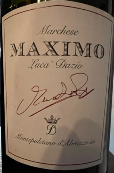 2014 Luca' Dazio Montepulciano d'Abruzzo Maximo, Italy, Abruzzi ...