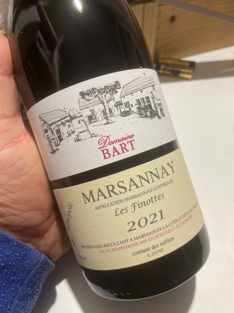 2023 Domaine Bart Marsannay Les Finottes, France, Burgundy, Côte de ...